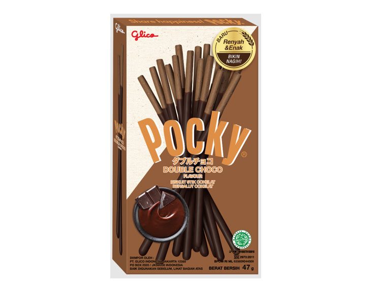 Køb Pocky Biscuits Double Chocolate flavour 47 g.